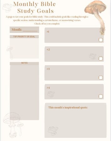 Bible Study Printable, Bible Study Journal Template and Study Guide ...