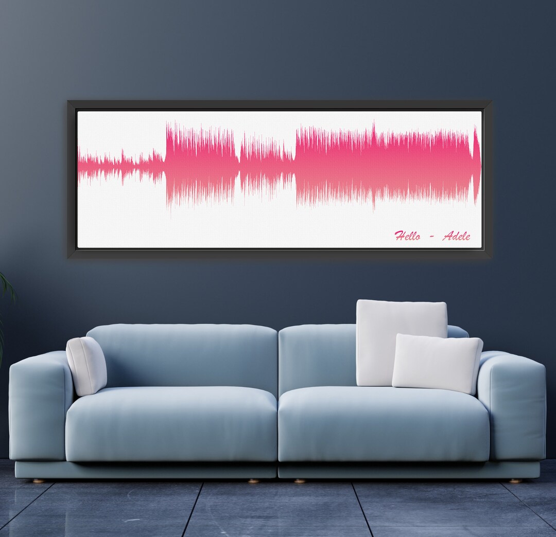 Custom Sound Wave Art Custom Song Soundwave Print Canvas - Etsy