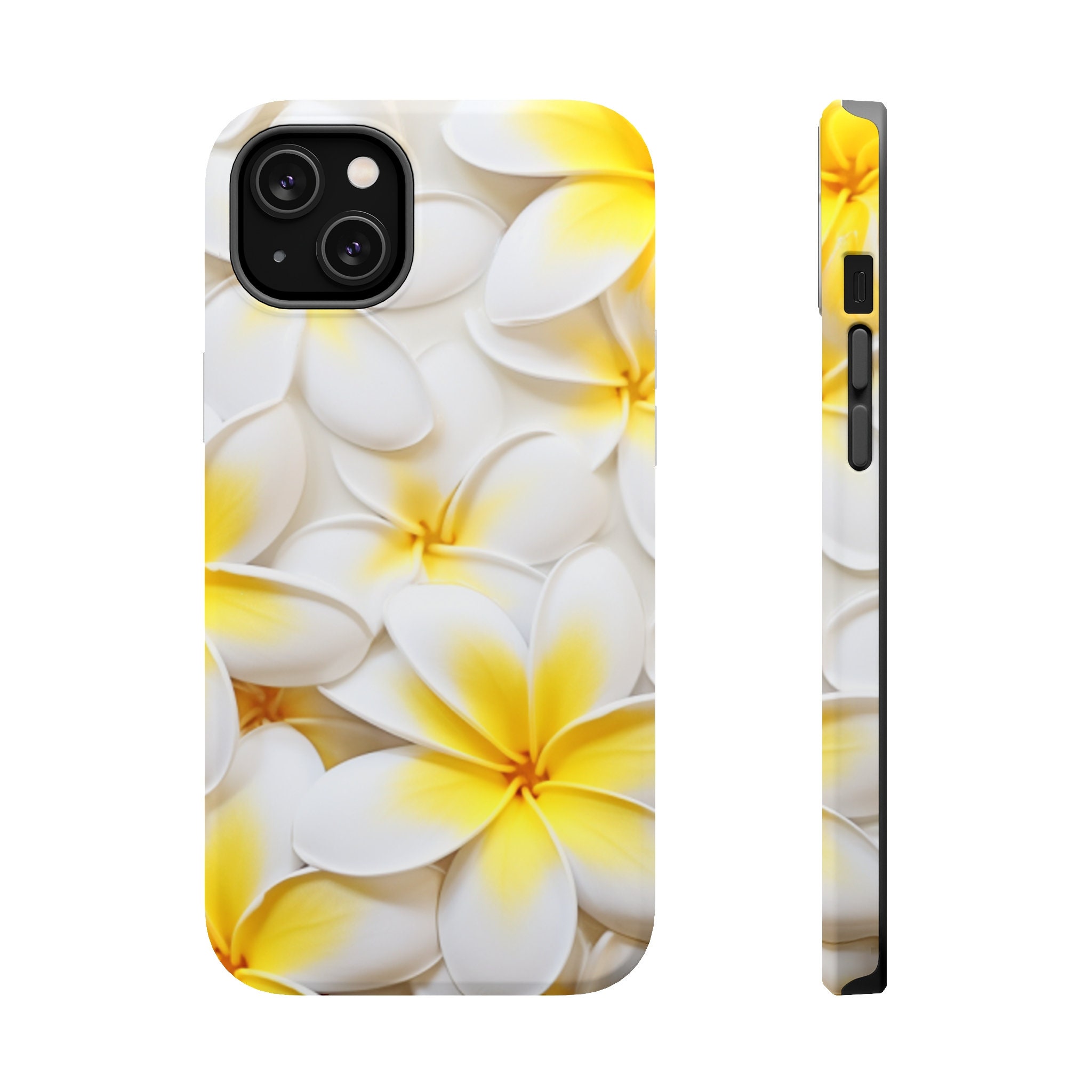 Exotic Plumeria Flower Design Protective Phone Cases for iPhone 13 and ...