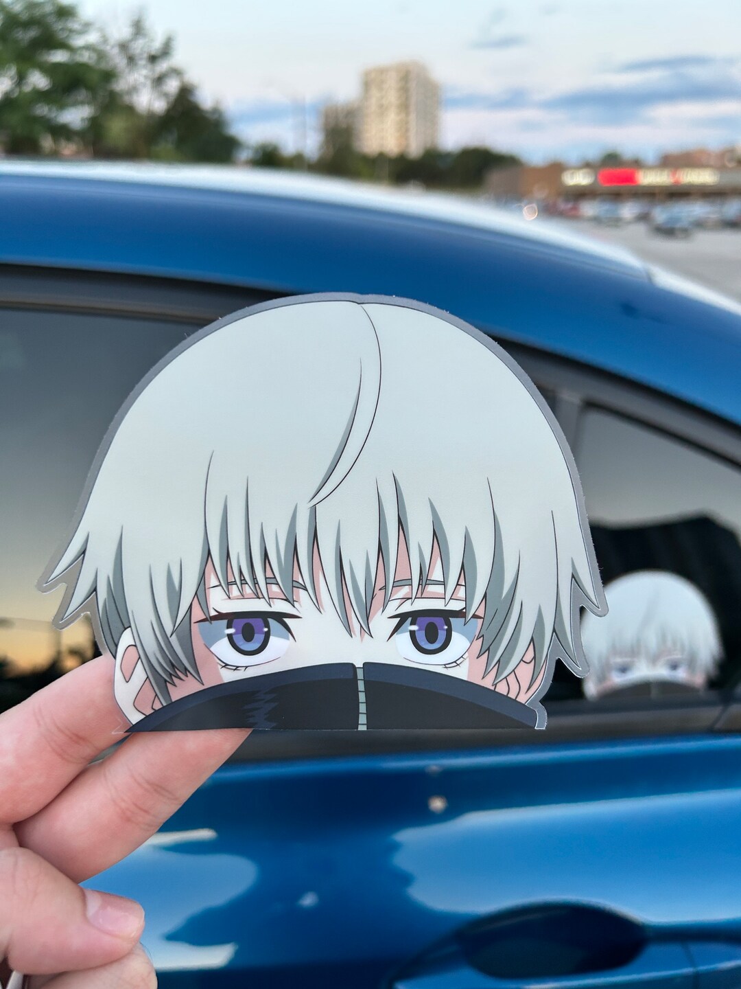 Toge Clear Peeker Sticker Anime Peeking Decal - Etsy