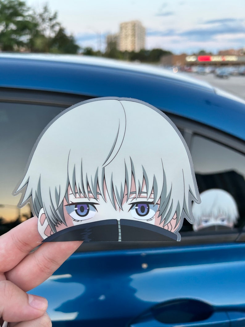 Toge Clear Peeker Sticker Anime Peeking Decal - Etsy