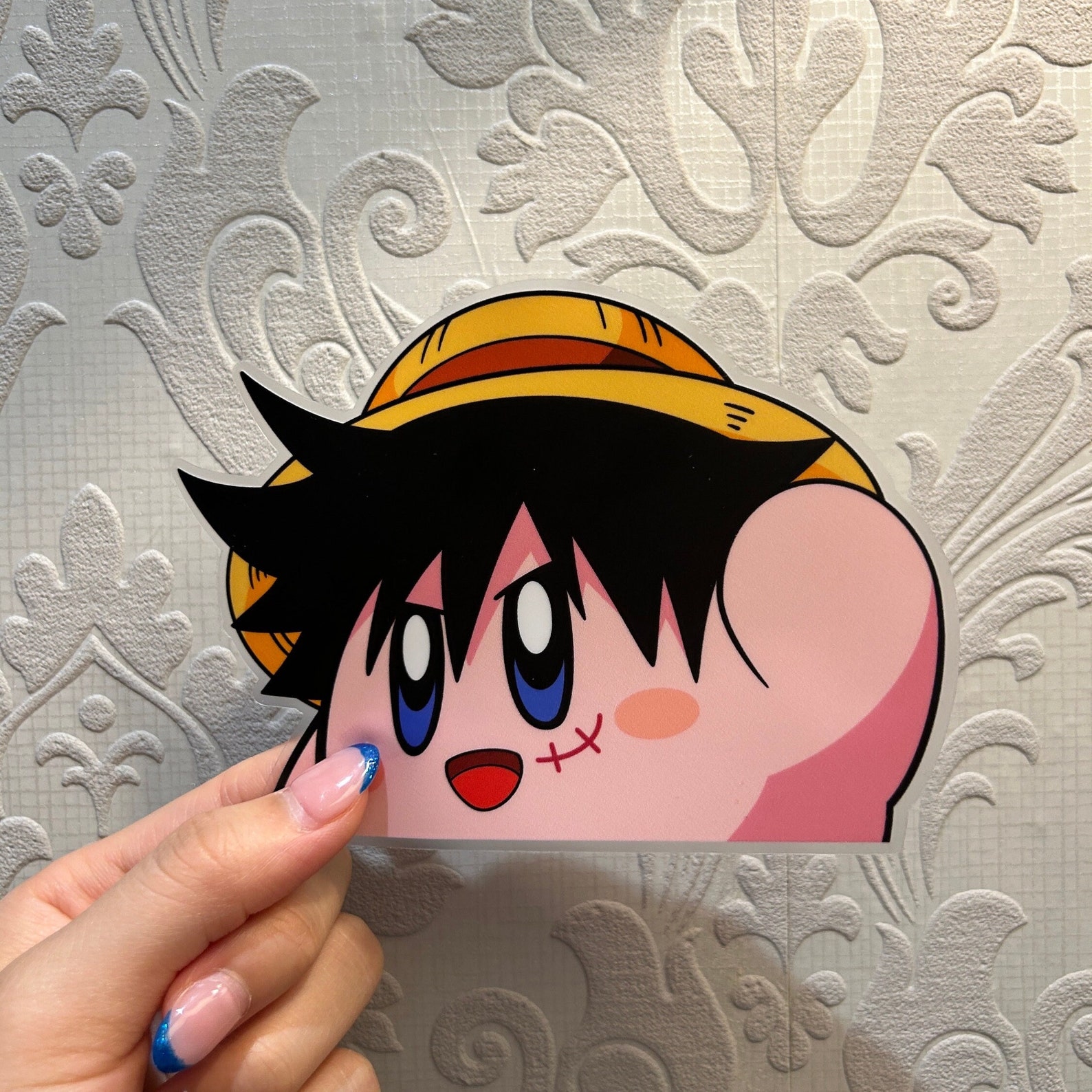 Pirate Kirby Peeker Sticker - Etsy