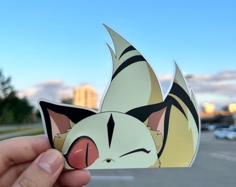 Red Eye Anime Sticker/decal - Etsy