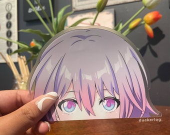 Gojo Clear Peeker Sticker Anime Peeking Decal - Etsy