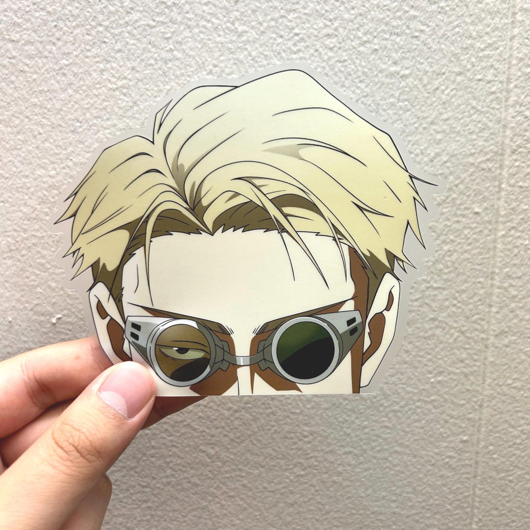 Nanami Clear Peeker Sticker | Anime Peeking Decal - Etsy