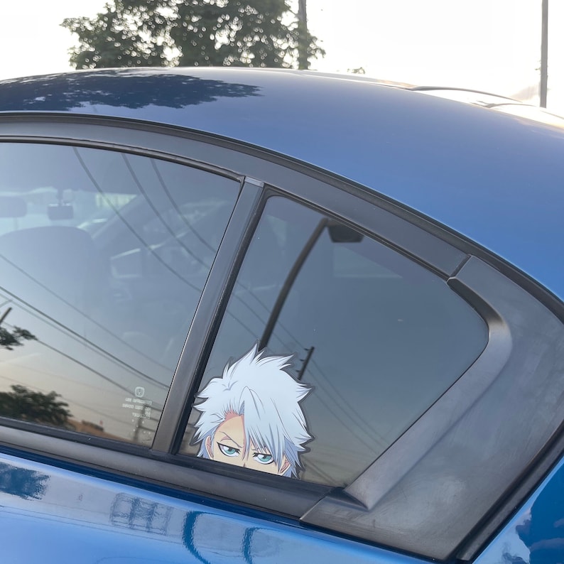 Toshiro Peeker Sticker | Anime Peeking Decal - Etsy