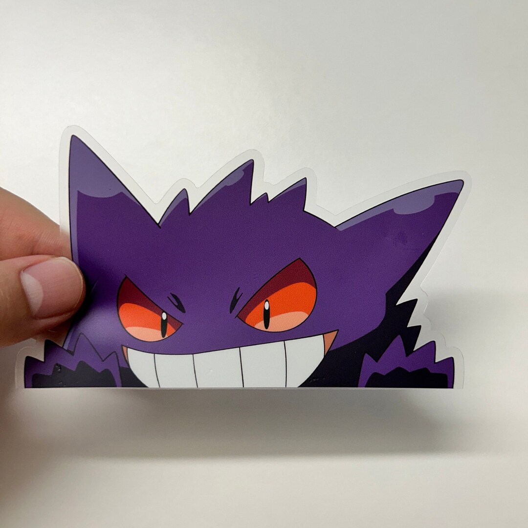 Gengar Peeker Sticker - Etsy