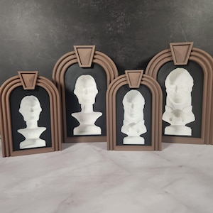 Haunted House Bust Illusion: Desktop Replica Uncle and Aunt - Etsy
