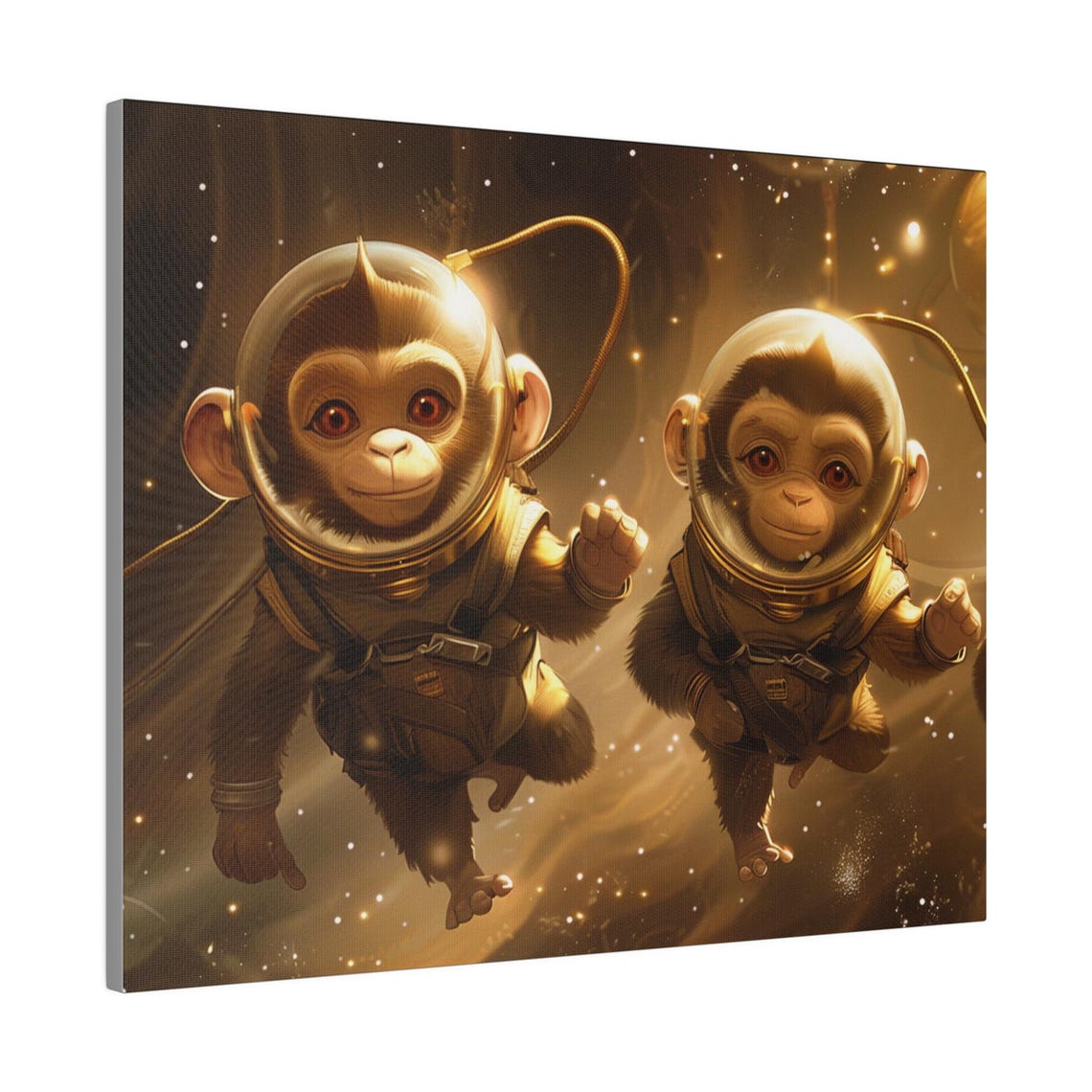 Space Monkeys 1 Matte Canvas, Stretched, 0.75, Gift For, Boy, Girl ...