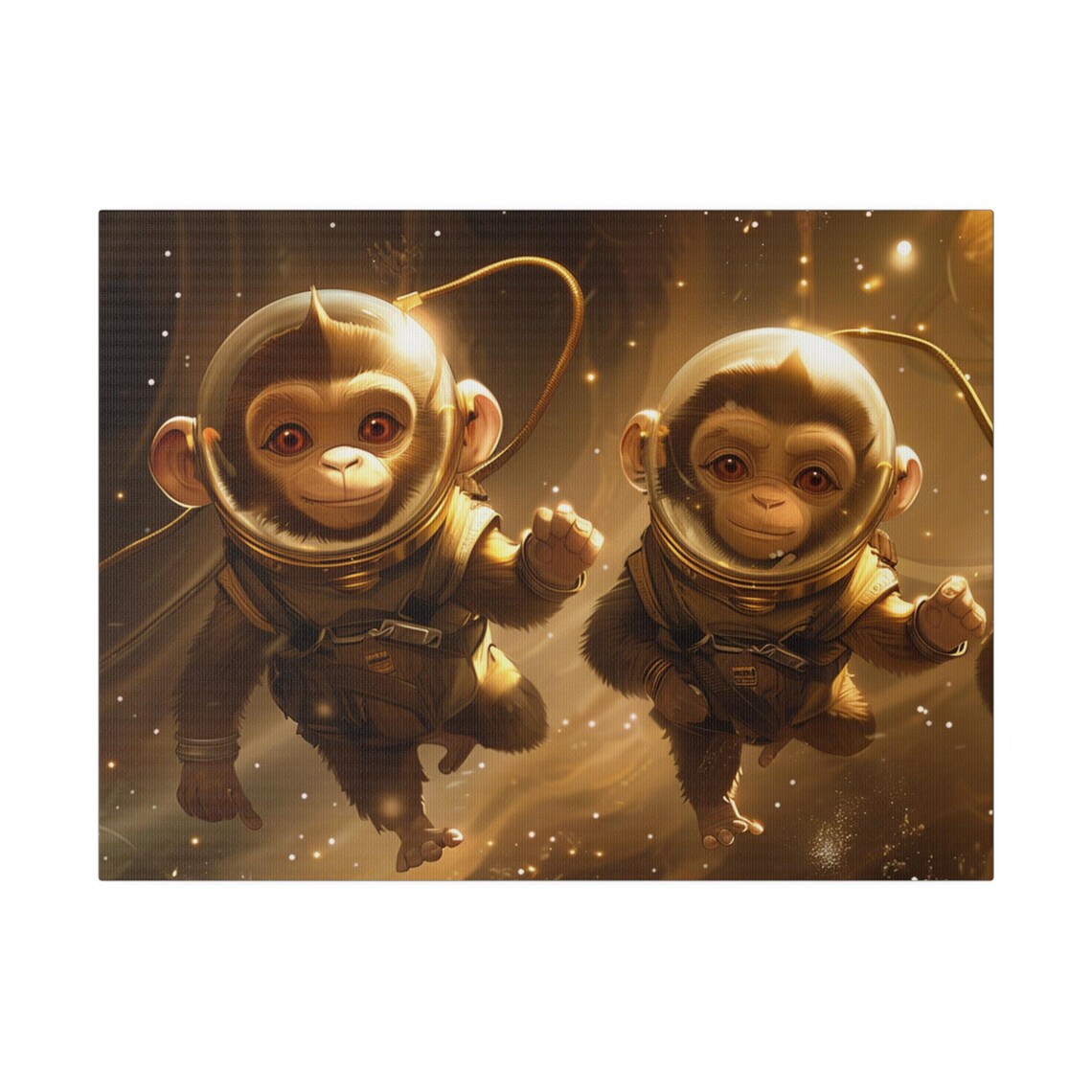 Space Monkeys 1 Matte Canvas, Stretched, 0.75, Gift For, Boy, Girl ...