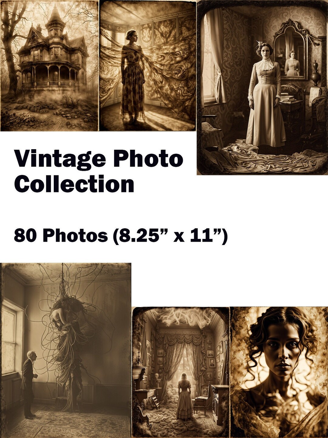 The Unusual Vintage Photo Collection - 80 Large Jpeg Images 8.25"x11 ...