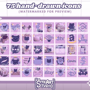 Cute Black Cat Icons | Dreamy Aesthetic Ios App Icons | Cute Cat ...