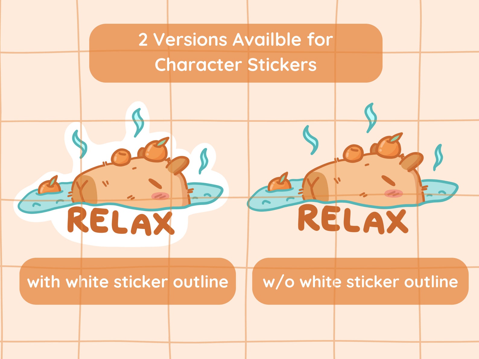 Capybara Digital Stickers Cute Digital Planner Stickers PNG Pre-cropped ...