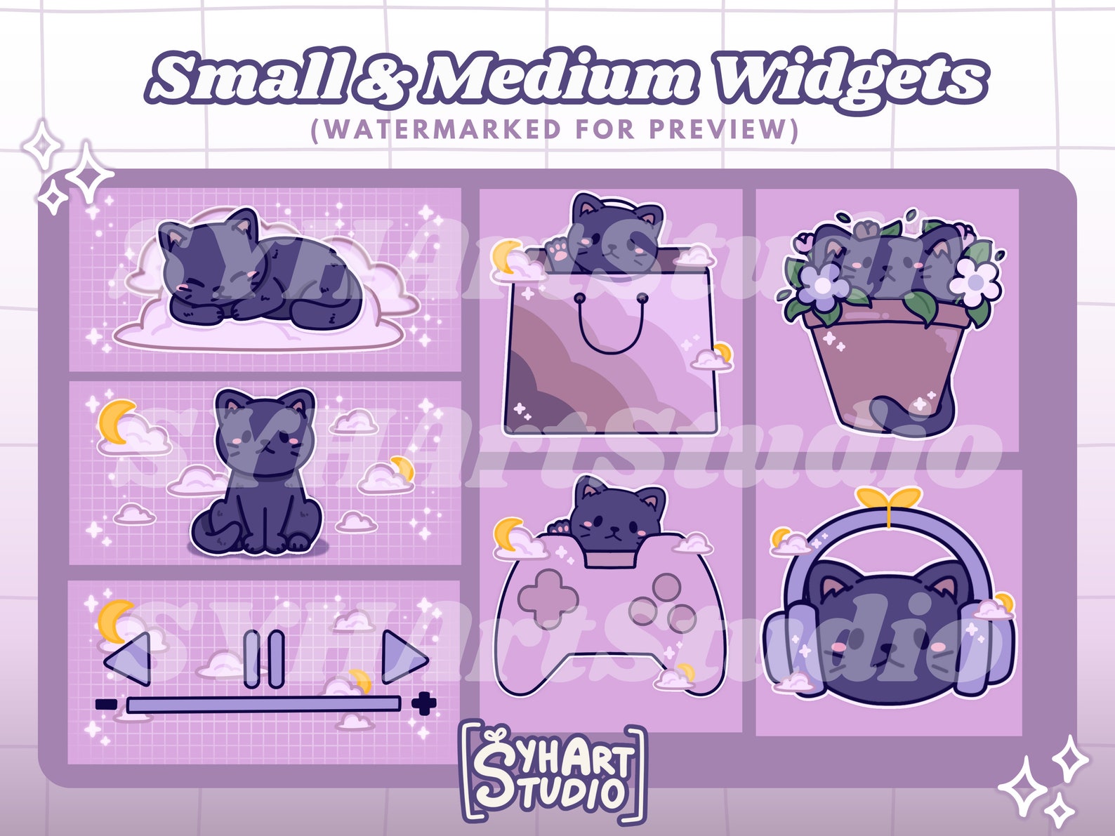 Cute Black Cat Icons | Dreamy Aesthetic Ios App Icons | Cute Cat ...