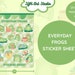 Cute Frog Sticker Sheet | Hand-drawn Planner Clipart (digital Download ...