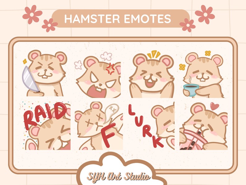Twitch Emotes Cute Hamster Emotes Animal Emotes Discord Streaming ...