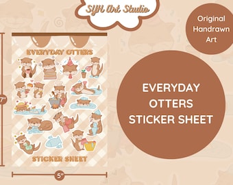 Printable Capybara Digital Stickers | Printable Sticker Sheet | Planner ...