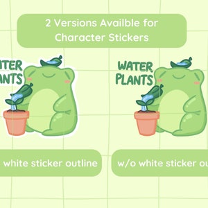 Frogs Digital Stickers | Cute Digital Planner Stickers | PNG Pre ...