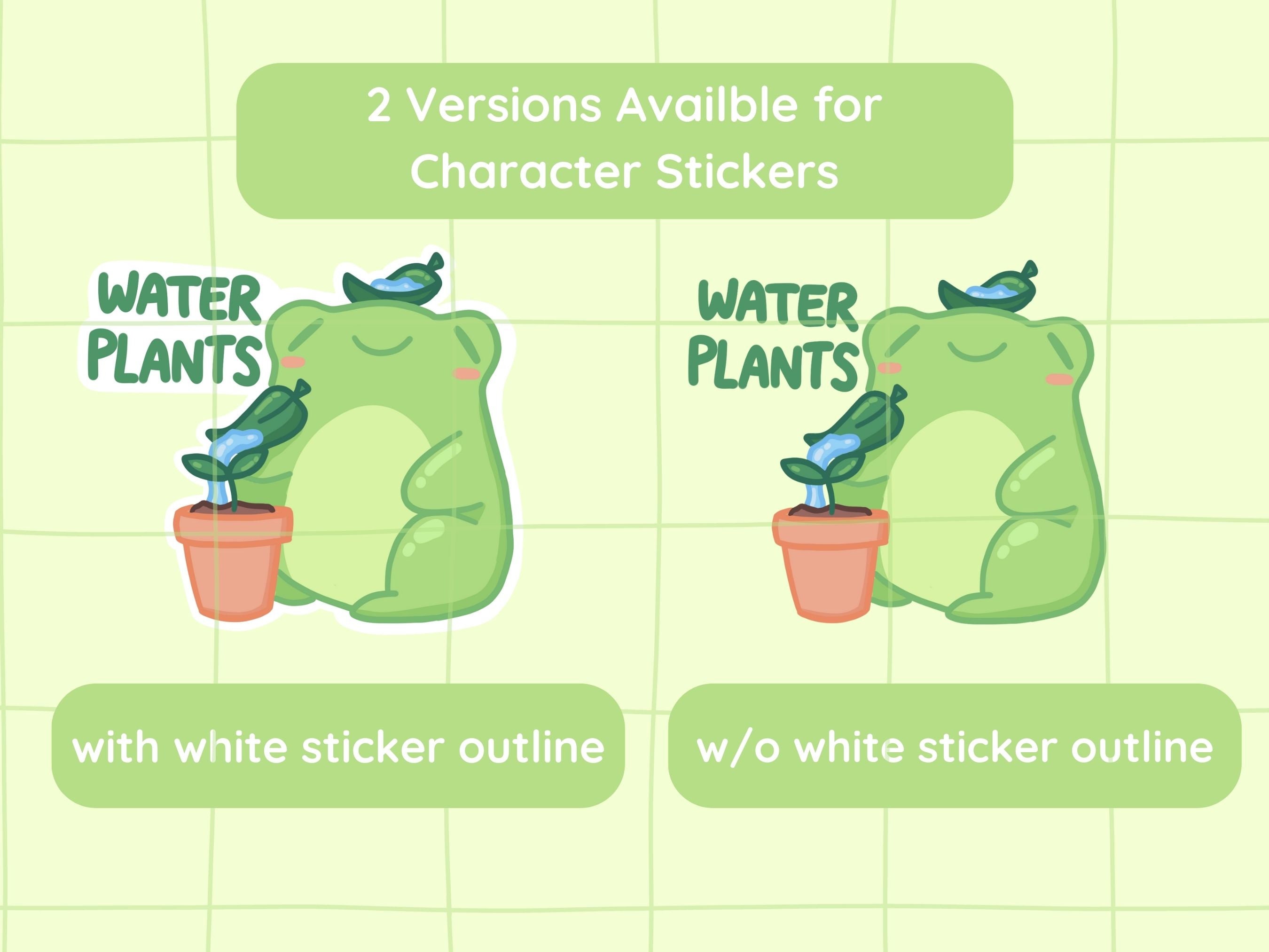 Frogs Digital Stickers | Cute Digital Planner Stickers | PNG Pre ...