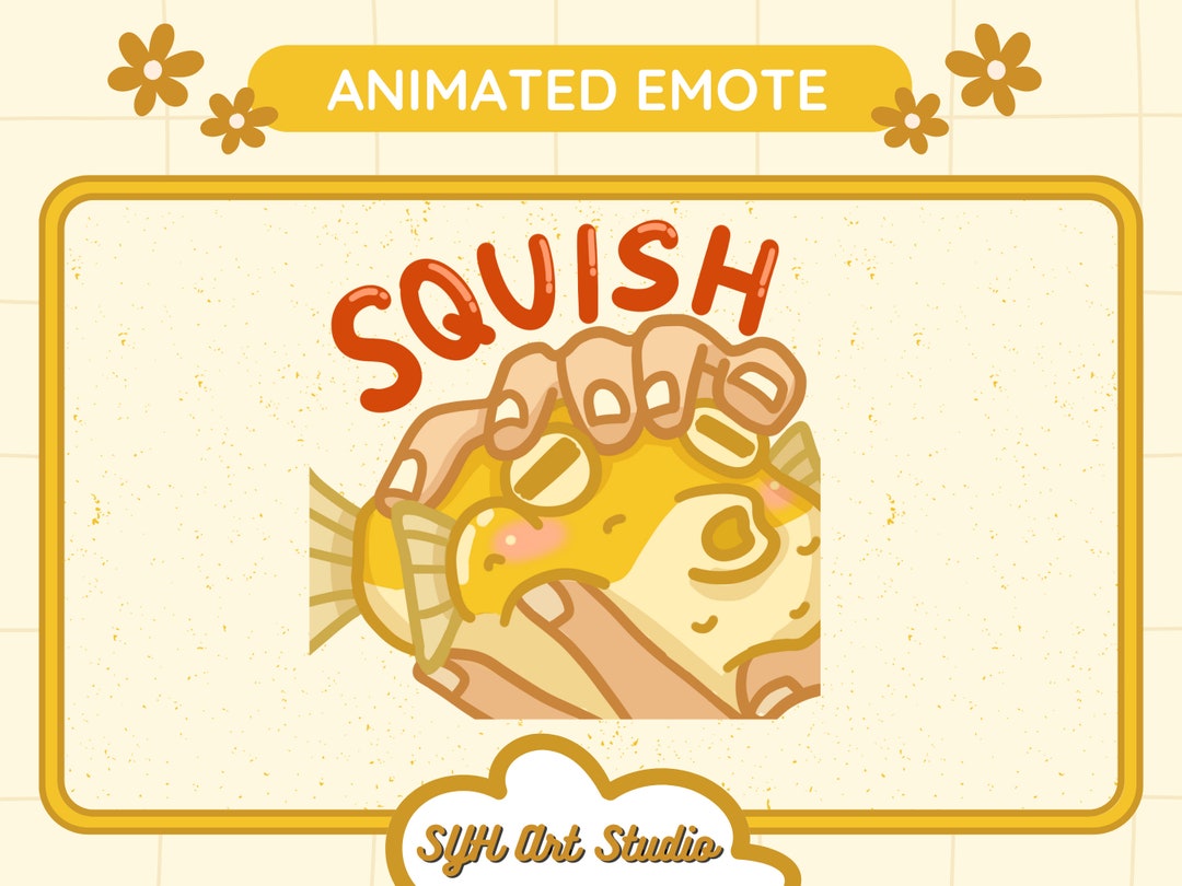 Animated Emote | Pufferfish Squish Emote | Discord | Streaming Animated ...