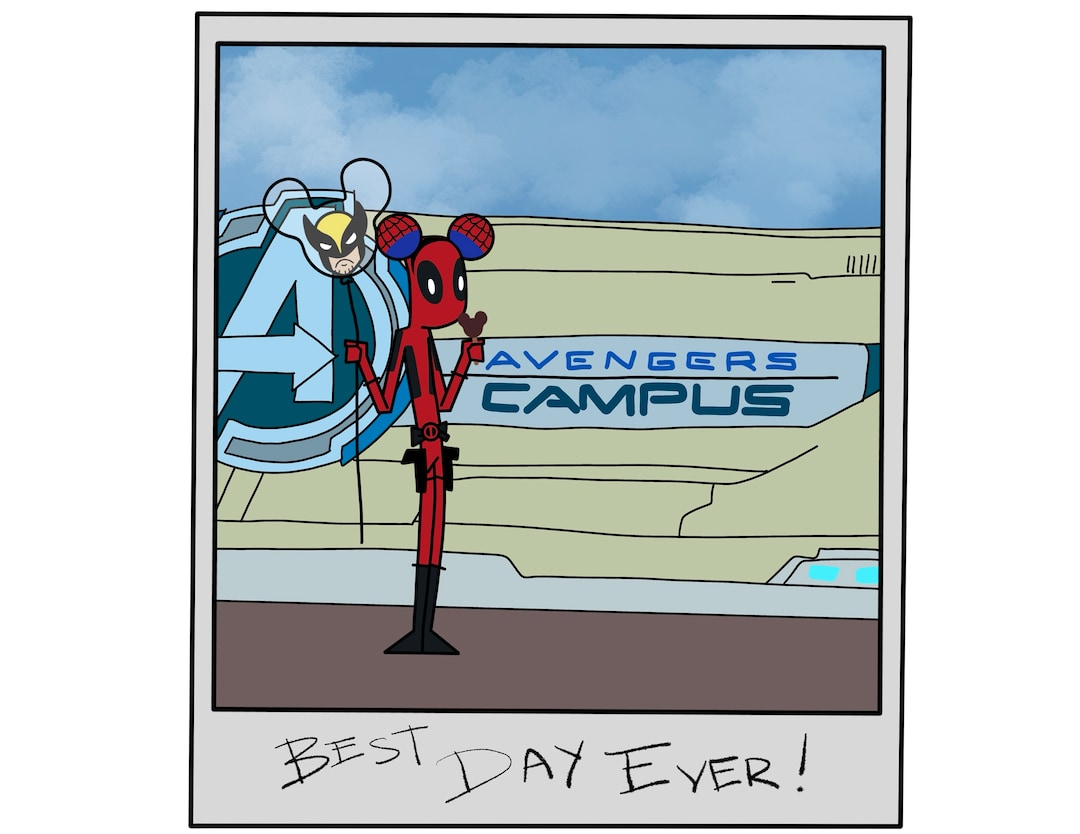 Deadpool at Avenger's Campus - Etsy