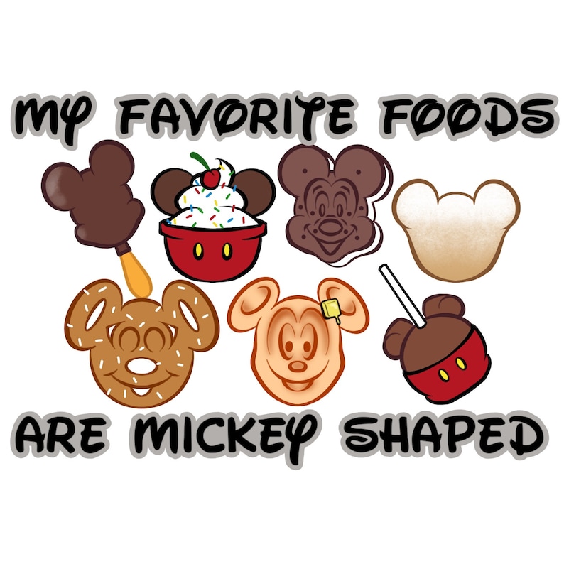 Mickey-shaped Food - Etsy