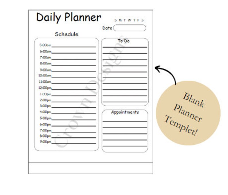 Printable PDF Planner , Digital PDF Planner , Printable to Do ...