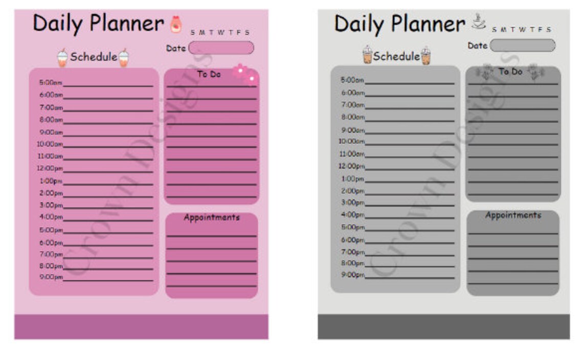 Printable PDF Planner , Digital PDF Planner , Printable to Do ...