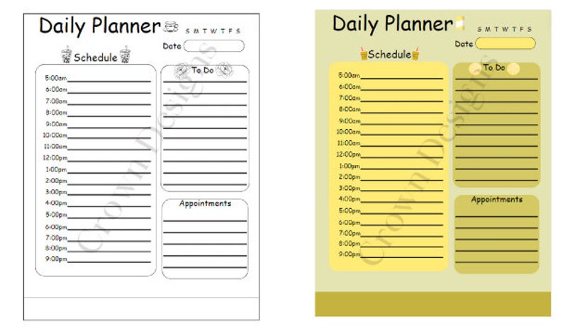 Printable PDF Planner , Digital PDF Planner , Printable to Do ...
