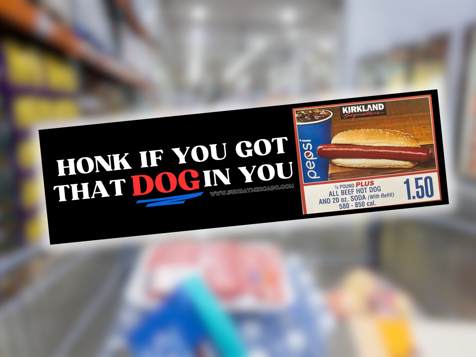 That Dog in You Funny Car Decal Unhinged Bumper Sticker 11.5 X 3 ...