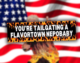 Flavortown Guy Fieri Funny Bumper Sticker Car Decal Waterproof Sticker ...