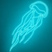 Jellyfish LED Neon Sign Wall Decor Wall Sign Neon Lights - Etsy