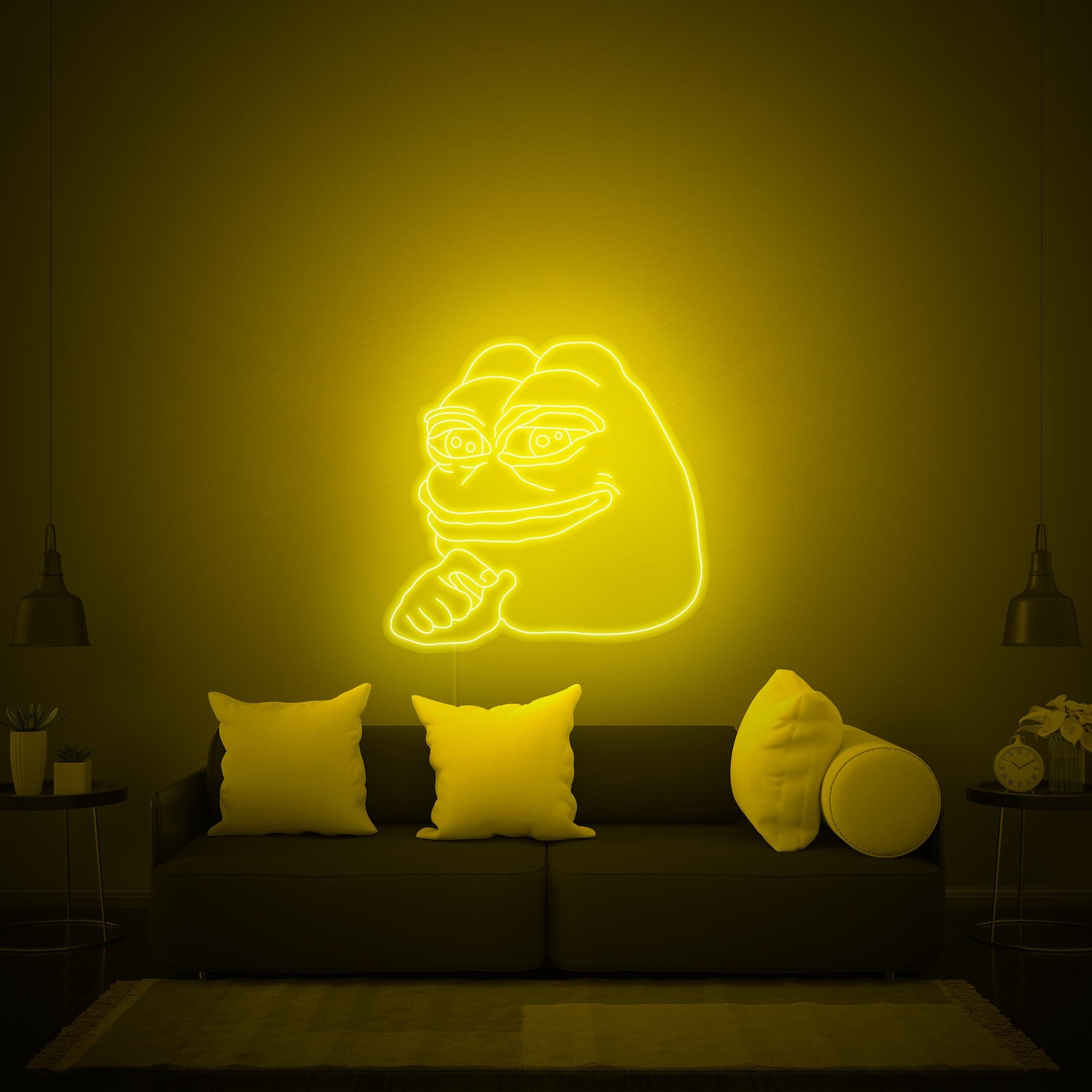 Pepe the Frog Meme - LED Neon Sign, Funny Wall Decor - Etsy