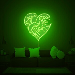 Waves - LED Neon Sign, Wall Decor, Wall Sign, Neon Lights - Etsy