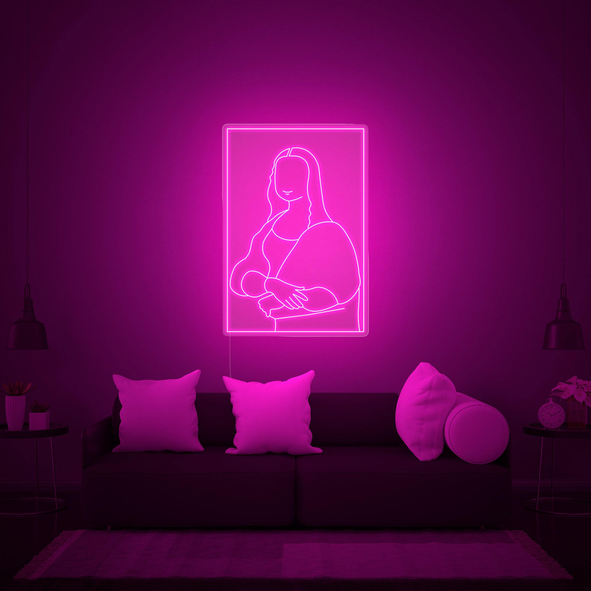 Monna Lisa LED Neon Sign, Wall Decor, Wall Sign, Neon Lights - Etsy