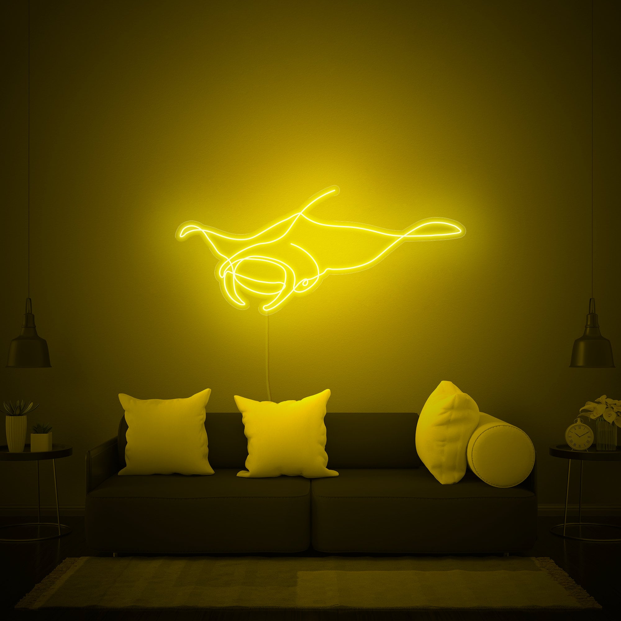 Stingray LED Neon Sign – Coastal Wall Decor - Etsy