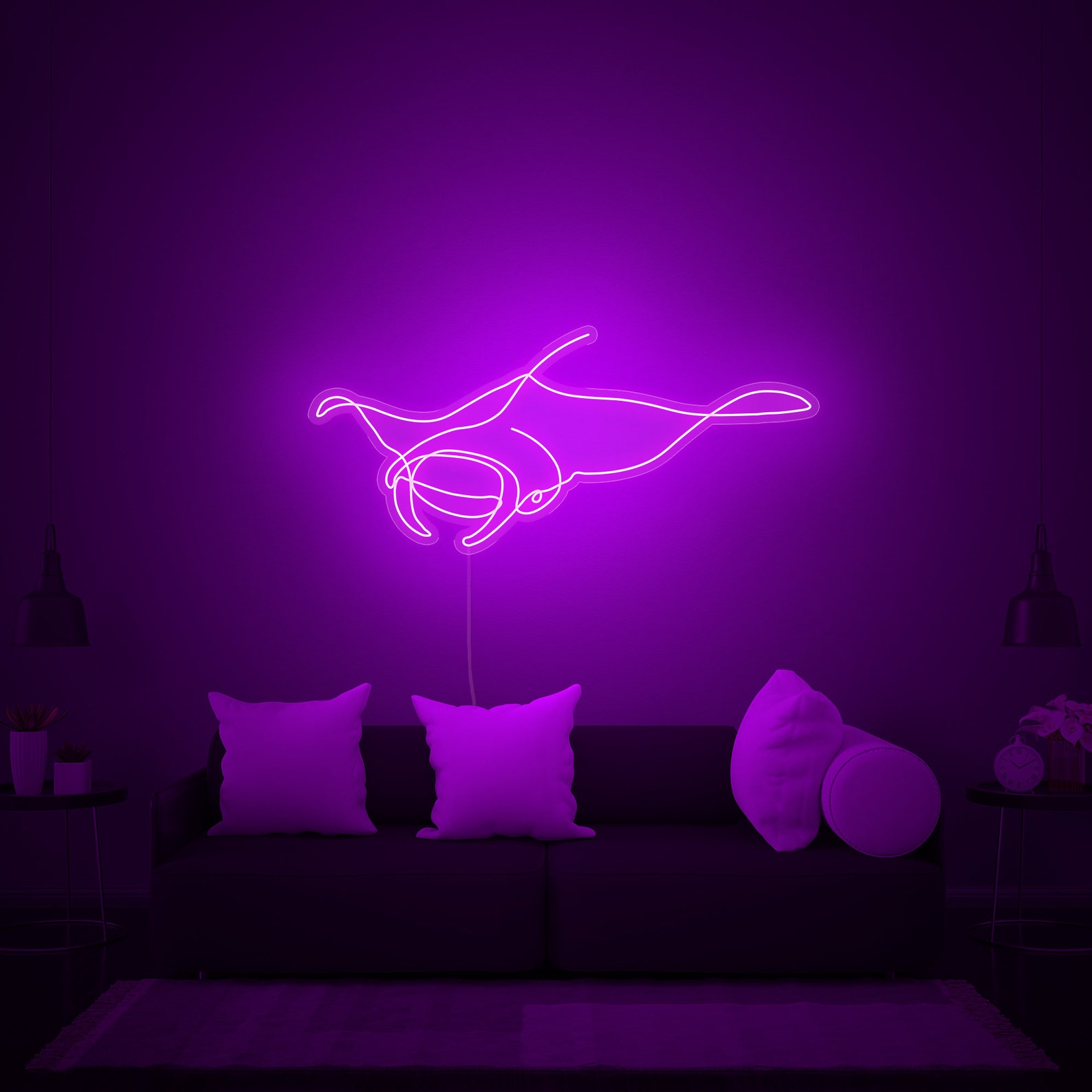 Stingray - LED Neon Sign, Wall Decor, Wall Sign, Neon Lights - Etsy