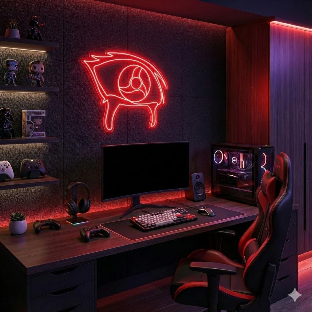 Anime Eye LED Neon Sign – Wall Decor, Neon Lights - Etsy