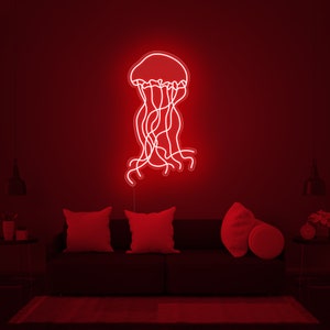 Jellyfish - LED Neon Sign, Wall Decor, Wall Sign, Neon Lights - Etsy