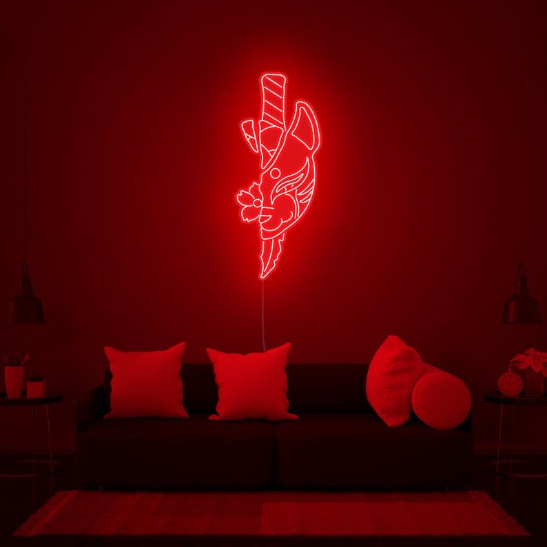 Anime Mask LED Neon Sign – Wall Art Decor - Etsy