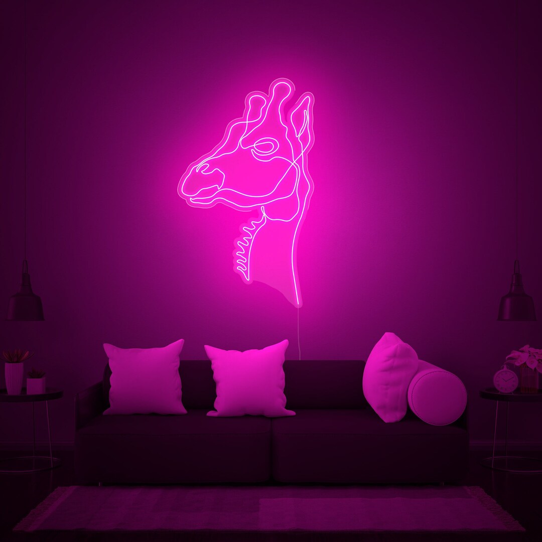 Giraffe - LED Neon Sign, Wall Decor, Wall Sign, Neon Lights - Etsy