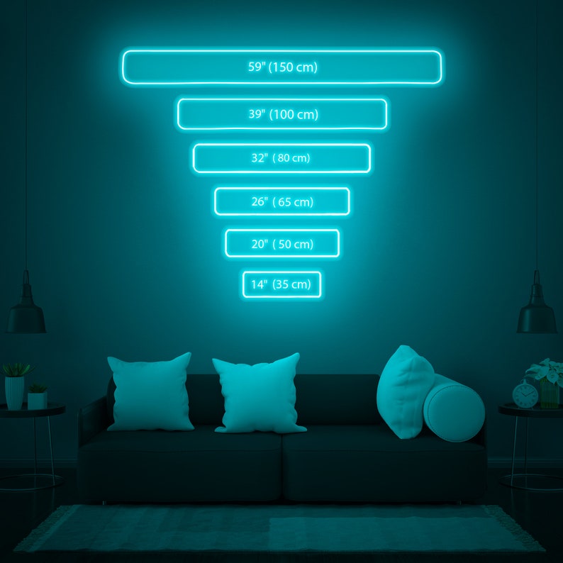 Retro Wave - LED Neon Sign, Wall Decor, Wall Sign, Neon Lights - Etsy