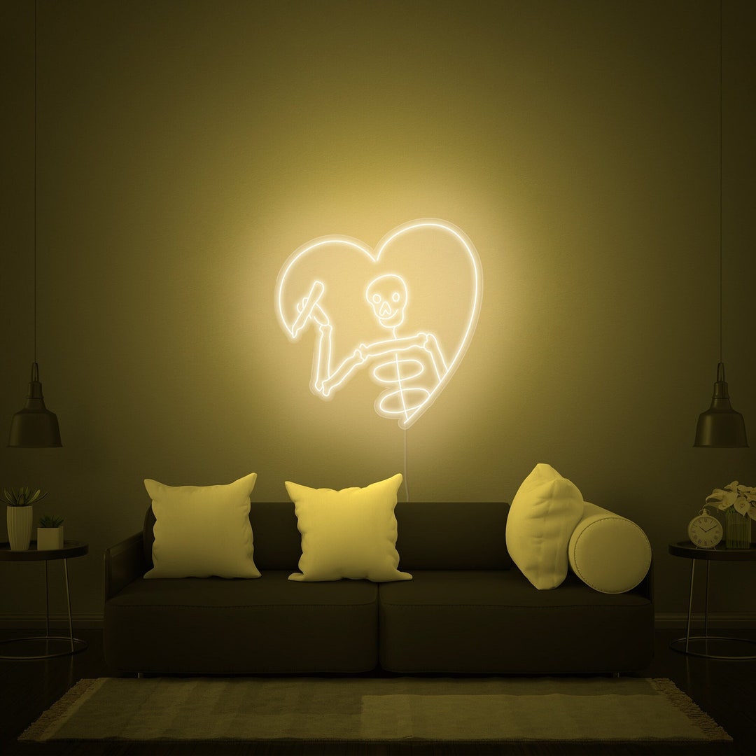 Skeleton - LED Neon Sign, Wall Decor, Wall Sign, Neon Lights - Etsy