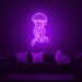 Jellyfish LED Neon Sign, Wall Decor, Wall Sign, Neon Lights - Etsy