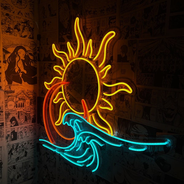 Wave Neon Sign - Etsy