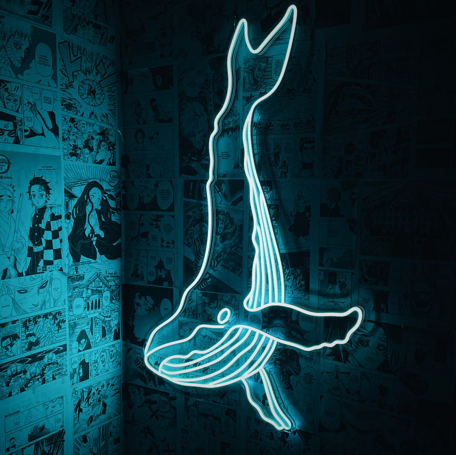 Whale LED Neon Sign Wall Decor Wall Sign Neon Lights - Etsy