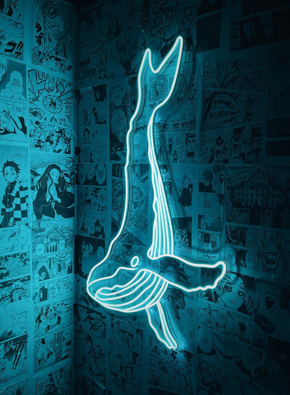Whale LED Neon Sign Wall Decor Wall Sign Neon Lights - Etsy