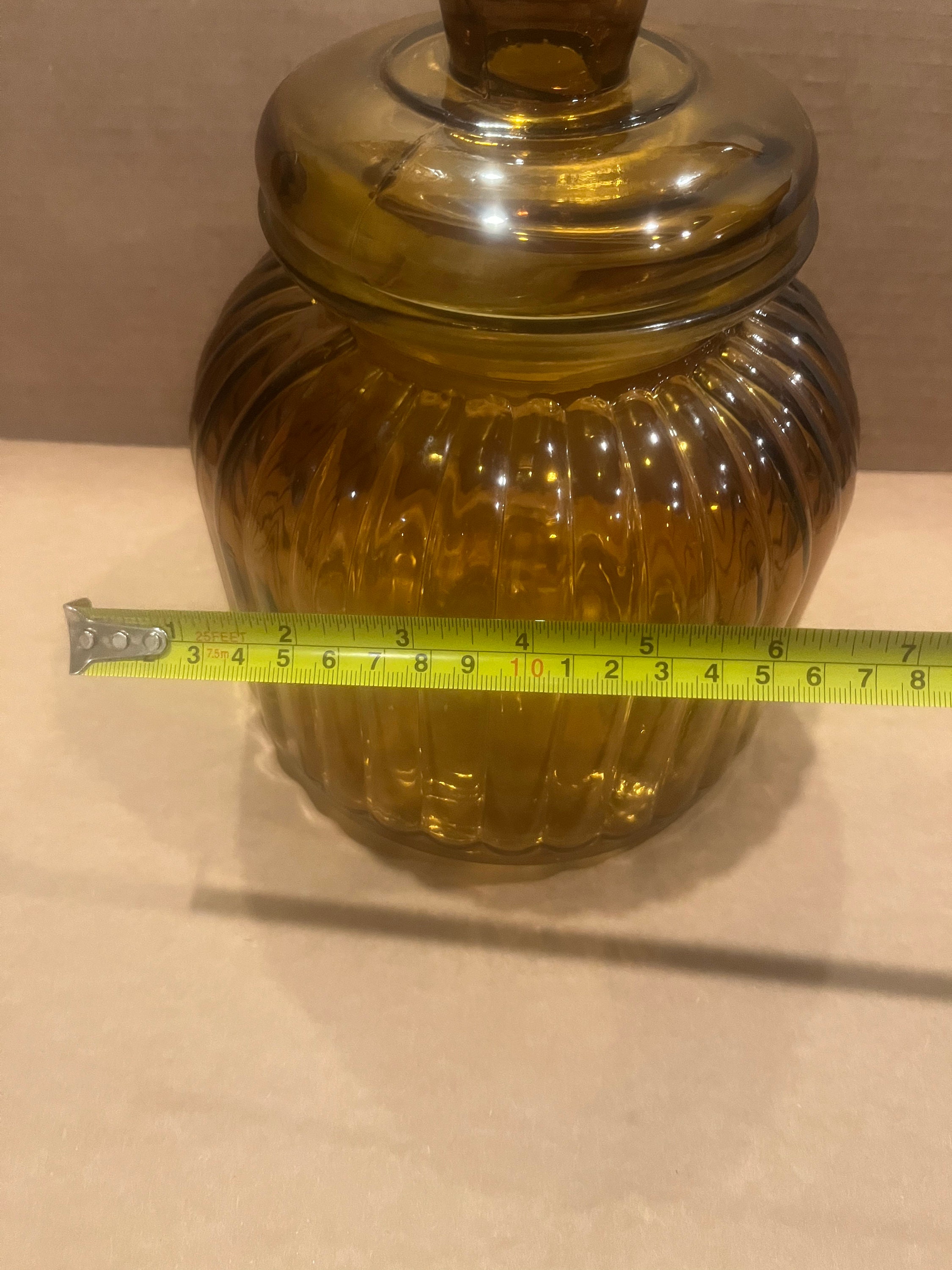 Vintage Candy/cookie Jar With Lid- Large Size - Etsy