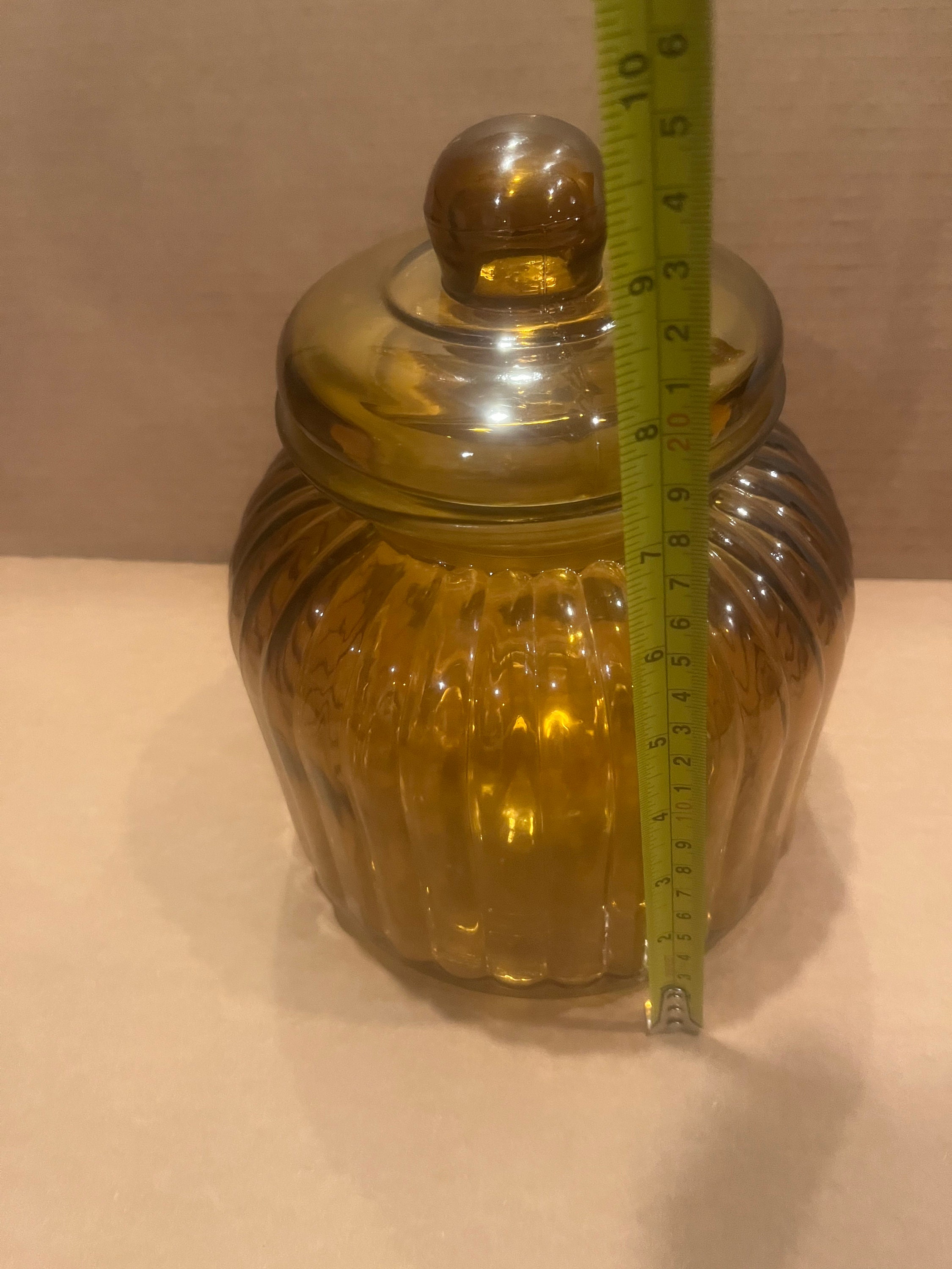 Vintage Candy/cookie Jar With Lid- Large Size - Etsy