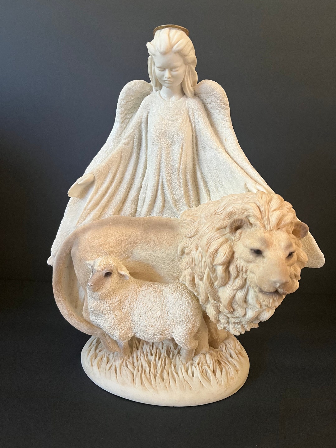Vintage United Design Angels Collection/angel,lion &lamb Statue ...